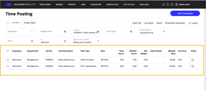 How to import timesheets